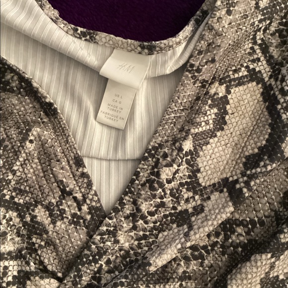 H&M | Tops | Snake Skin Body Suit | Poshmark